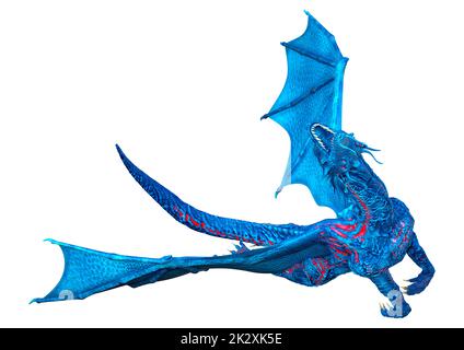 3D Rendering Fairy Tale Dragon on White Stock Photo - Alamy
