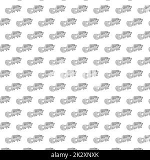Cute Fantasy Monster Drawing Motif Pattern Stock Photo - Alamy