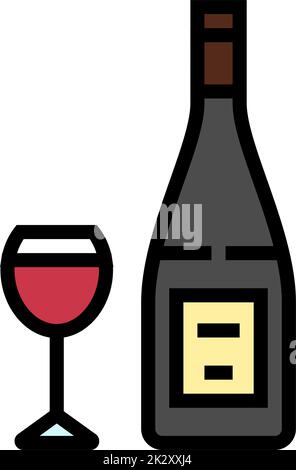 pinot noir red wine color icon vector illustration Stock Vector Image ...
