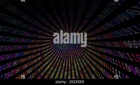 Driving Through Code Data Tunnel Stock Photo - Alamy