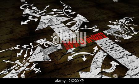 Personality disorder text on a crossroad in different ways of ar Stock ...