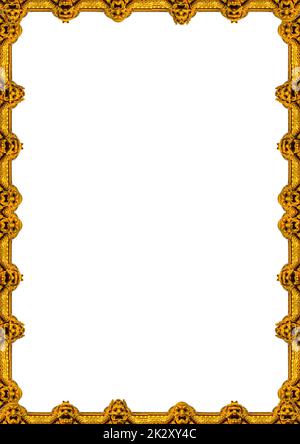 Stationery Background with Baroque Design Borders Stock Photo - Alamy