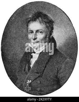 Portrait of Henrik Steffens - a German philosopher, scientist, and poet ...