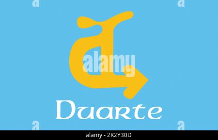 The flag of the city of Duarte California USA Stock Photo - Alamy
