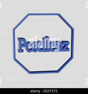 "Pestilenz" = "Pestilence" - word, lettering or text as 3D illustration ...