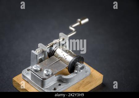 Traditional music box isolated on white background Stock Photo - Alamy