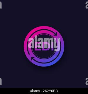 EDI icon, Electronic Data Interchange vector Stock Vector Image & Art ...