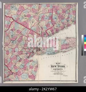 Map of New York and Vicinity, accompanying Atlas of New York and ...