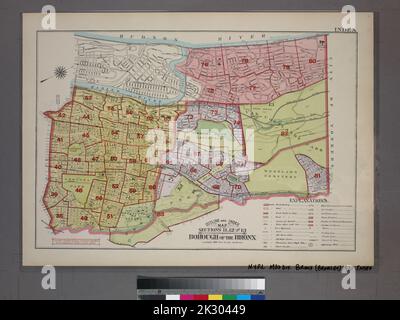 Outline and Index Map, Sections 11, 12 and 13, Borough of the Bronx ...