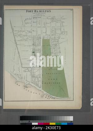 . Fort Hamilton, Town of New Utrecht, Kings Co. L.I. English: A scarce ...