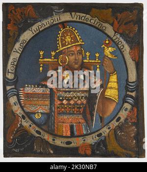 Tupac Yupanqui, the Eleventh Inca emperor, is depicted in this 18th ...