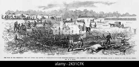 Battle of Williamsburg, American Civil War Stock Photo - Alamy