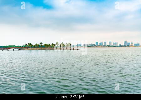 The cityscape of Zhanjiang's Golden Sands Bay, China Stock Photo - Alamy