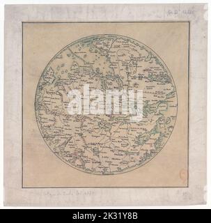 Fra Mauro. The Fra Mauro Map by the Venetian cartographer, Fra Mauro (c ...