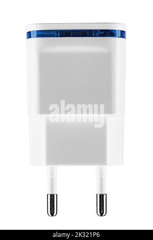 Closeup shot of a smartphone with a charger cable on a gray surface ...