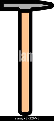tack hammer color icon vector illustration Stock Vector Image & Art - Alamy