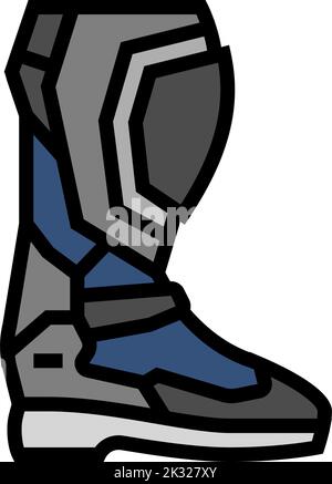 boots motorcycle color icon vector illustration Stock Vector Image ...