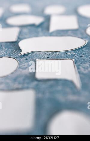 freedom of speech and exchanging ideas conceptual image, group of ...