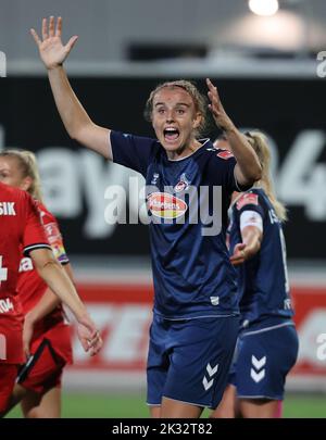 Leverkusen, Germany. 23rd Sep, 2022. Flyeralarm Women Bundesliga ...