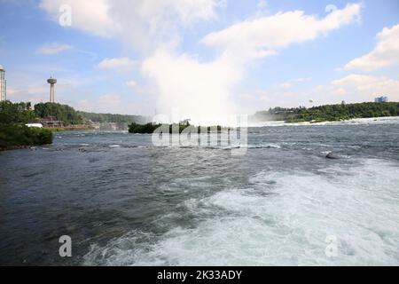 Kanadische Niagarafälle - Hufeisenfälle von oben / Canadian Niagara ...