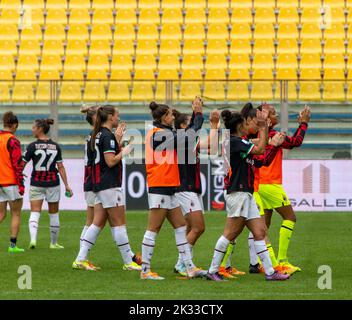 Parma, Italy. 24th Sep, 2022. Benoit Alice(Parma) and Soffia Angelica ...