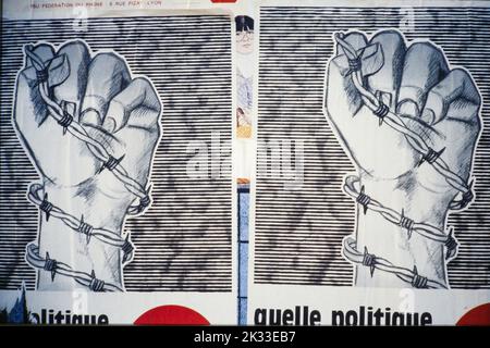 Posters, Lyon, France, 1985 Stock Photo - Alamy