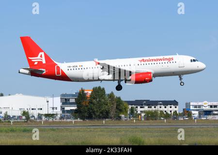 Animawings Airbus A320 airplane. Romanian charter airline Anima Wings ...