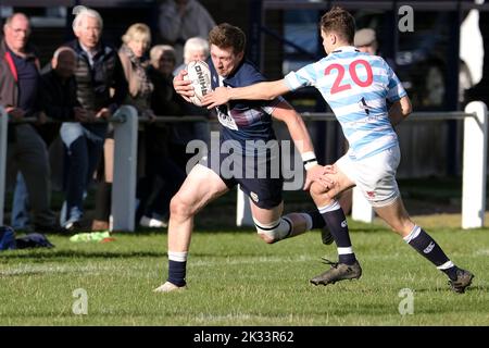 Selkirk, UK. 24th Sep, 2022. Tennent's Scottish Premiership Rugby ...