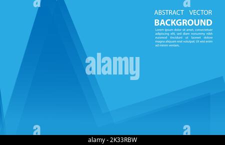 Blue gradient blank background vector for business Stock Vector Image ...