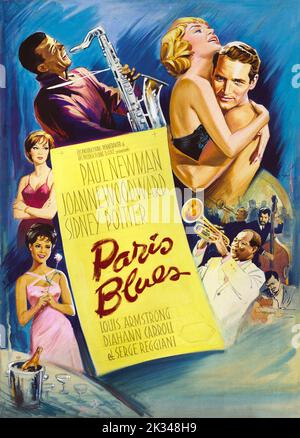 PARIS BLUES, Sidney Poitier, Paul Newman, 1961 Stock Photo - Alamy