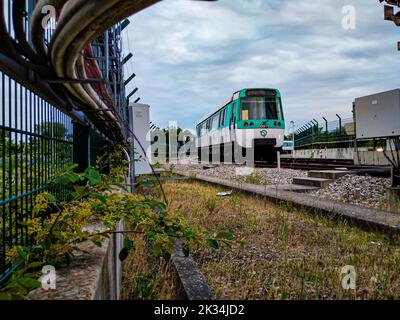 French RATP subways at the end of the line Stock Photo - Alamy