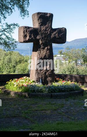 Narvik, Norway - July 12, 2022: War monument that commemorates the war ...