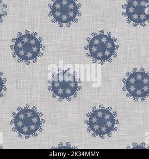 Seamless christmas snowflake woven linen pattern. Two tone seasonal red ...