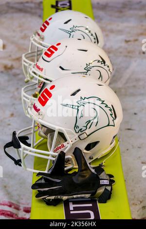 Schwaebisch Hall, Germany. 24th Sep, 2022. QB # 11 Reilly Hennessey ...