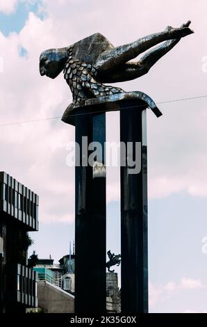 O Sireno, The Sireno, Man stainless steel fish, Leiro Francisco ...