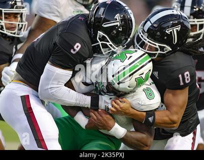 Troy linebacker Richard Jibunor (9) during an NCAA football game on ...