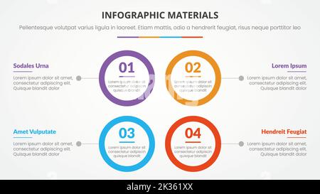 infographic slide presentation template with modern flat style color ...