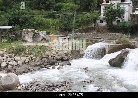 Beautiful view of Kutton waterfall, Neelum valley, Kashmir. Kutton ...