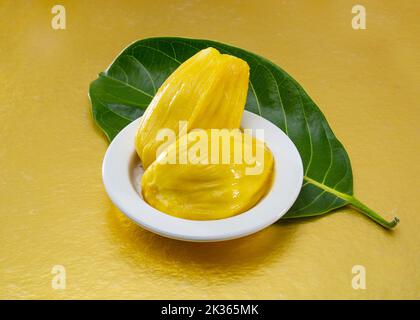 Asian tropical sweet and juicy Jackfruit segments Stock Photo - Alamy