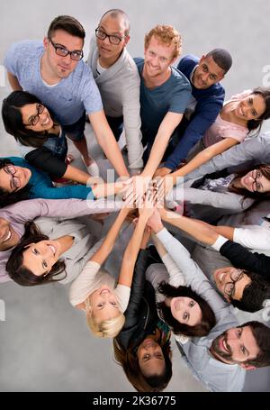 Things are looking up. High angle portrait of an attractive young ...