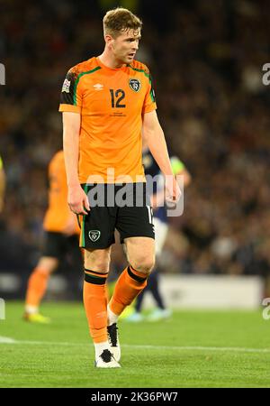 Nathan Collins of Ireland during the UEFA Nations League, Play-offs ...