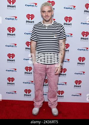 Lauv (Ari Staprans Leff) at the iHeartRadio Music Festival Daytime ...