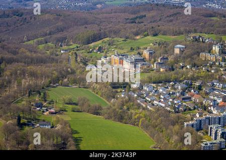 Aerial view, Herdecke Community Hospital and Herdecke Waldorf ...