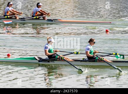 Sanita Puspure and Zoe Hyde of Ireland in Womens Double Sculls ...