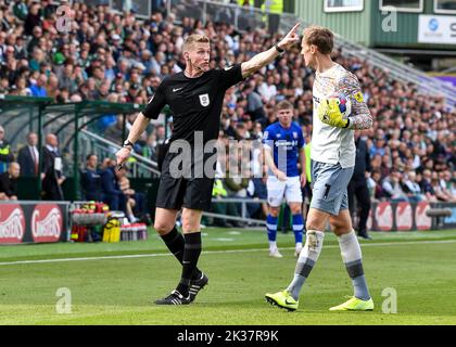 Ipswich Town goalkeeper Christian Walton (1) gestures, shouts, pointing ...