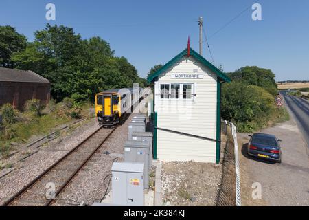Northorpe mechanical signal box (Brigg line, Lincolnshire, UK Stock Photo - Alamy