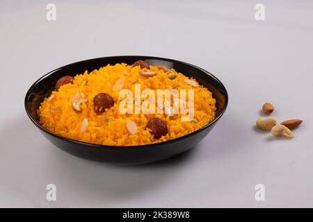 Bangladesh Sweets Jorda Polau isolated on white background Stock Photo ...