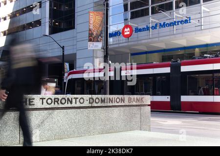 The Bay Street financial district of Toronto is shown on Sunday Set. 8 ...