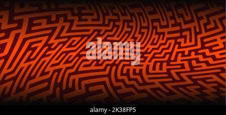 Education logic, labyrinth line. Black square maze. Vector. Find the ...