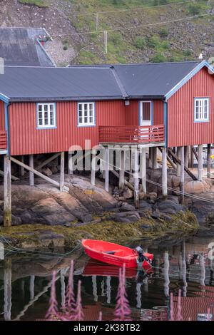 A I Lofoten, Sorvagen Norway - July 18, 2022: Beautiful scenery of A I ...